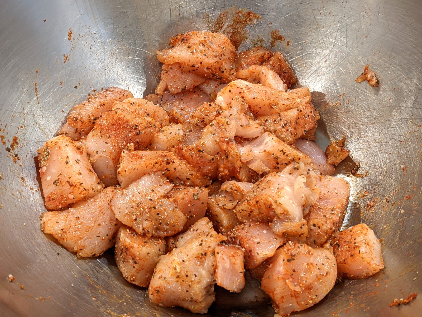 Chicken Bacon Caesar Zucchini Chip Salad