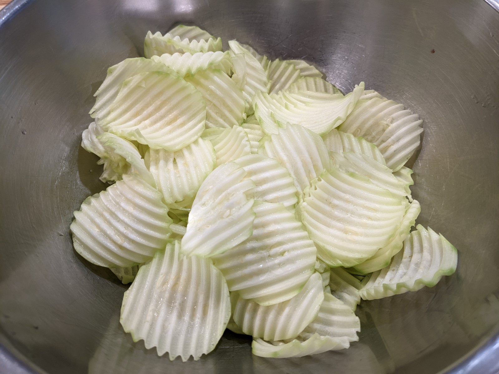 Chicken Bacon Caesar Zucchini Chip Salad