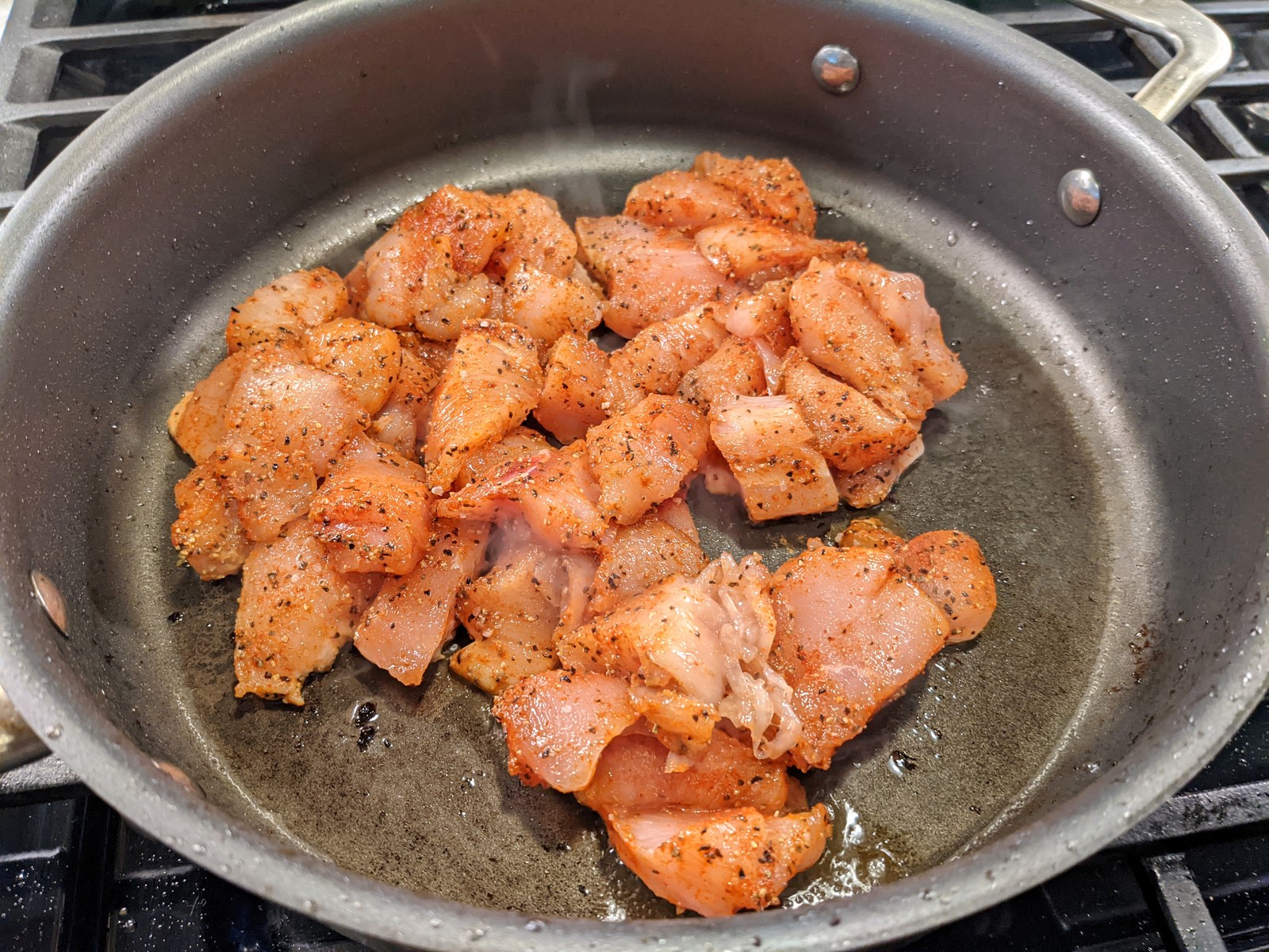 Chicken Bacon Caesar Zucchini Chip Salad