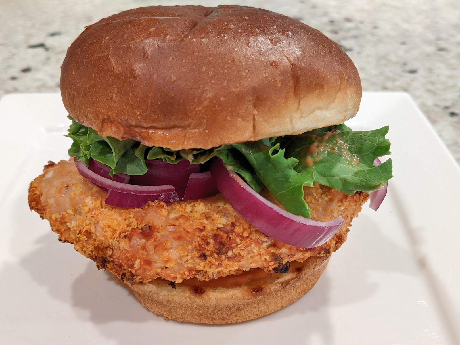 Spicy Buffalo Chicken Burgers