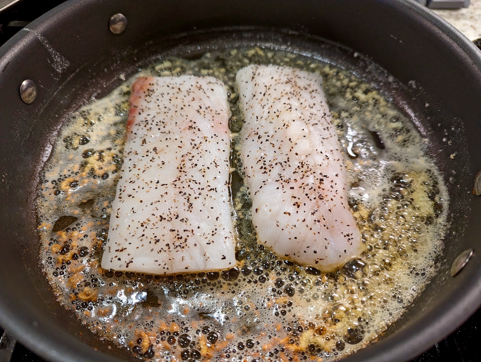Garlic Butter Cod with Thyme Seasoned Rice