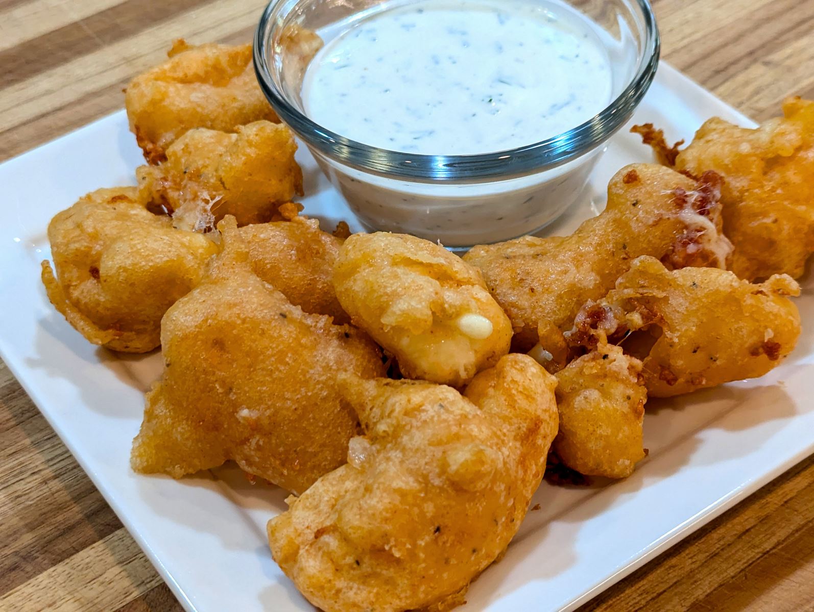 Deep-Fried Cheese Curds with Buttermilk Ranch Dip - Cooking Chris