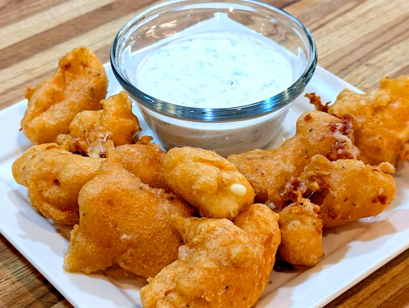 Deep-Fried Cheese Curds with Buttermilk Ranch Dip - Cooking Chris